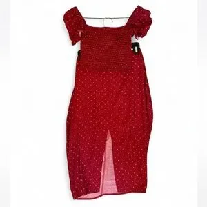 Reformation | Dresses | Reformation Red Polka Dot Set | Poshmark